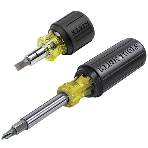 Klein Tools Multi Bit Screwdriver Nut Driver Set Standard And Stubby 2 Piece The Home