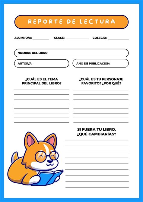 Hojas De Lectura Hojas Para Control De Lectura I Imagenes Educativas
