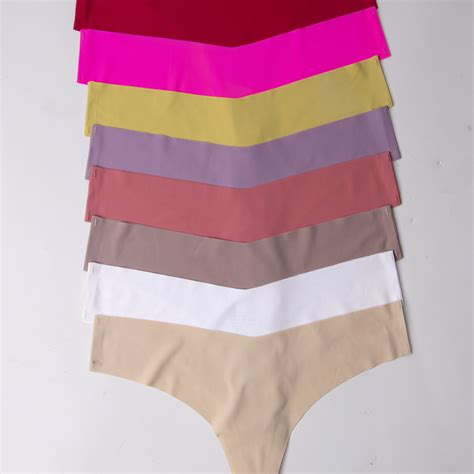 9개 솔리드 이음매 없는 끈 팬티 섹시하고 편안한 통기성 신축성 있는 친밀한 팬티 여성용 란제리 And 속옷 여성 속옷and잠옷 Temu