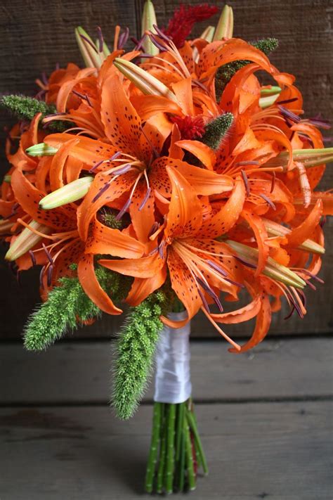 Tiger Lily And Sunflower Bouquet At David Jeremy Blog