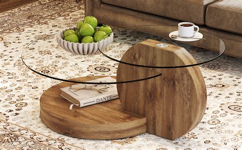 42 Glass Coffee Table Small Round Coffee Table 2 Tier