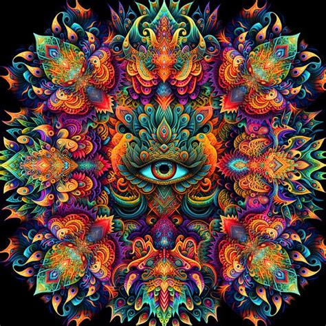 Psychedelic Mandala Etsy