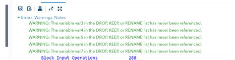 Variable Warning Messages Sas Support Communities