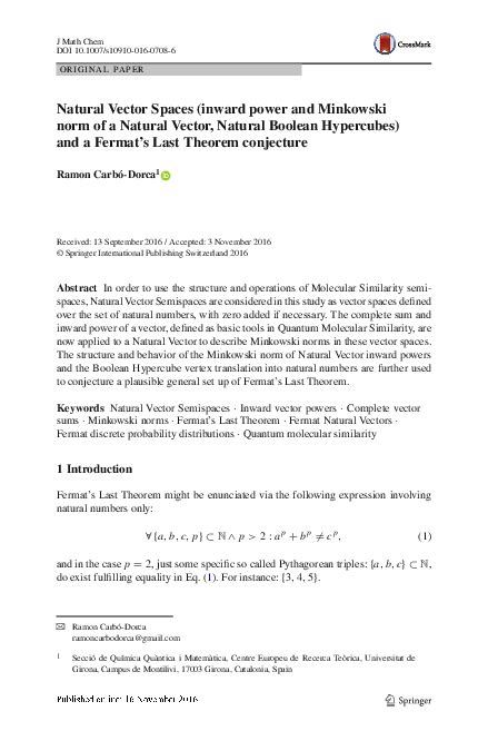 Pdf Natural Vector Spaces Inward Power And Minkowski Norm Of A Natural Vector Natural