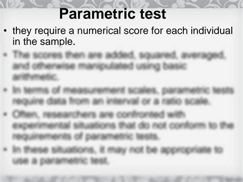 SOLUTION Parametric And Nonparametric Statistical Tests Studypool