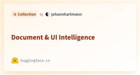 Document And Ui Intelligence A Johannhartmann Collection