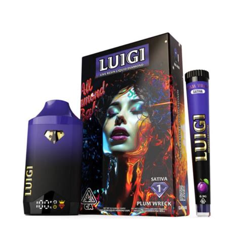 Plum Wreck Luigi Cart And Pre Roll 2g Luigi Disposable Sativa