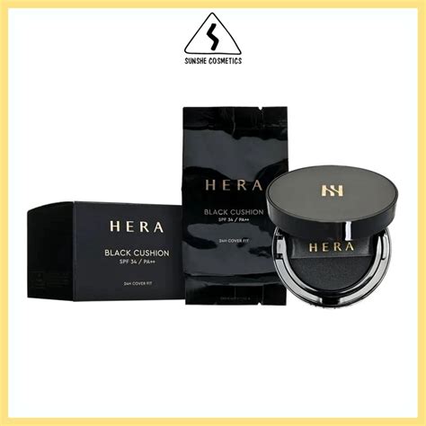 Hera Black Cushion Spf34 Pa Powder With Refill Core Shopee