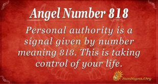 Angel Number 818 Meaning Personal Authority Sunsigns Org
