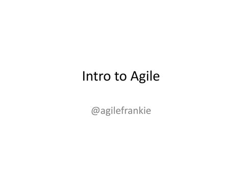 Intro To Agile Ppt Intro To Agile Ppt