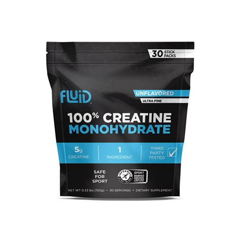 100 Creatine Monohydrate Fluid Sports Nutrition