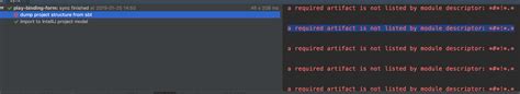 Scala Intellij A Required Artifact Is Not Listed By Module
