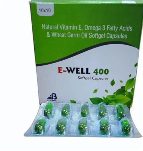 Natural Vitamin E Omega 3 Fatty Acids And Wheat Germ Oil Softgel