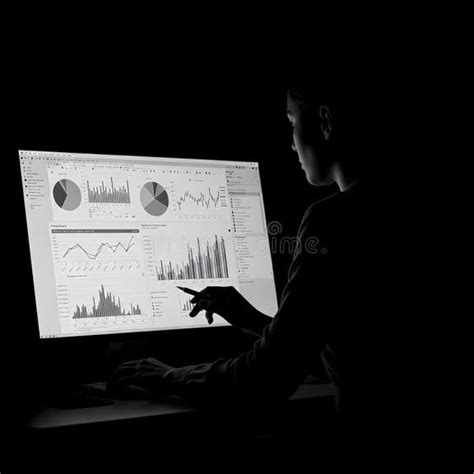 The Late Night Work Of A Data Analyst Stock Illustration Illustration
