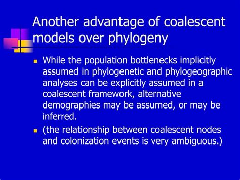 Ppt Coalescent Models For Genetic Demography Powerpoint Presentation