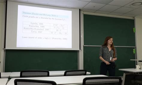 Rose Mccarty Presented Her Work On The Chromatic Number Of Circle