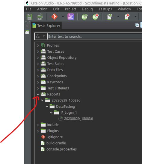 Report Missing Under The Project Settings Bugs Report Katalon Community
