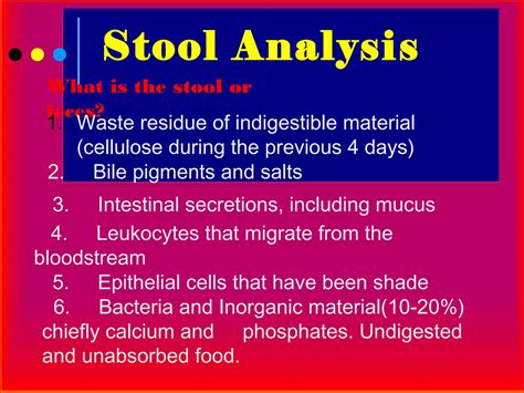 Fecalysis Ppt