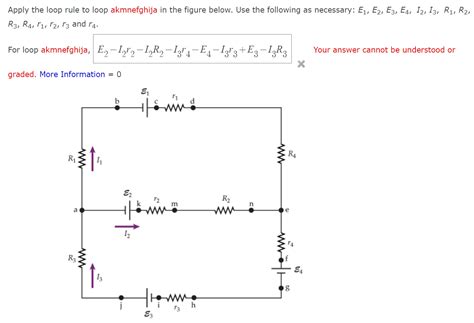 Solved Apply The Loop Rule To Loop Akmnefghija In The Figure Chegg Com