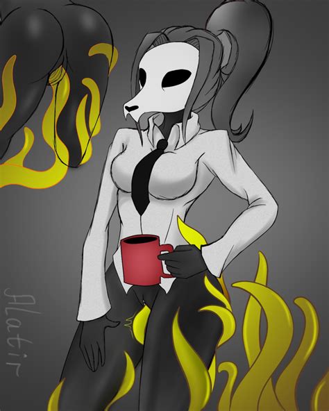 Rule 34 1girls Alatir Anthro Artist Name Black Body Bottomless Breasts Button Down Shirt