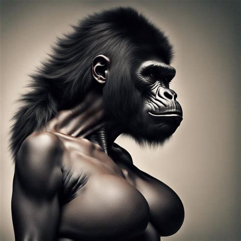 Transforming Woman Into Gorilla A Surreal Metamorp By Kabous1000 On