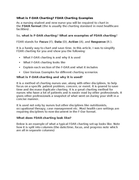 Fdar Charting And Vital Signs A Nursing Students Guide Studocu