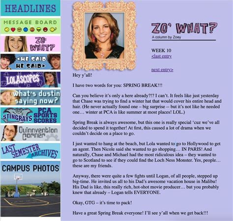 Explore The Nickelodeon Zoey Website