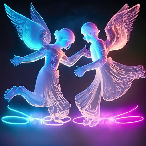 Premium Ai Image Beautiful Little African American Girl In Angel