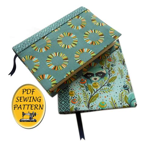 Notebook Cover Sewing Pattern With Free Book Cover Tutorial Etsy