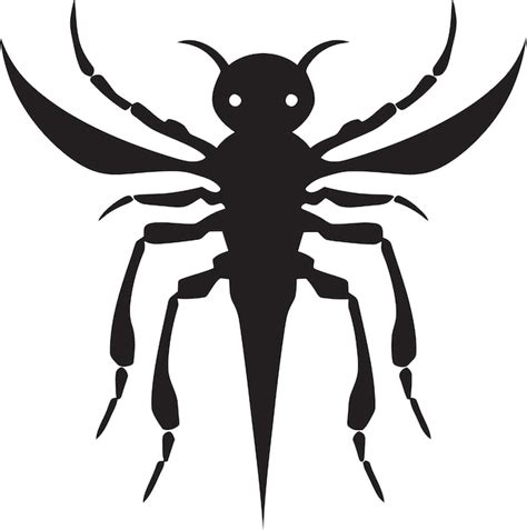 Premium Ai Image Wooden Invaders Logo Termite Icon In Shadows