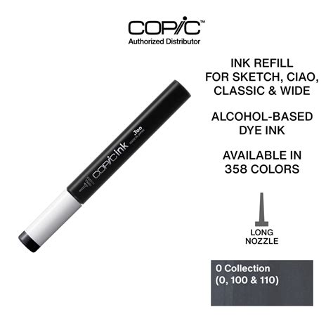 Copic Ink 0 Refill 0 100 And 110 Shopee Philippines