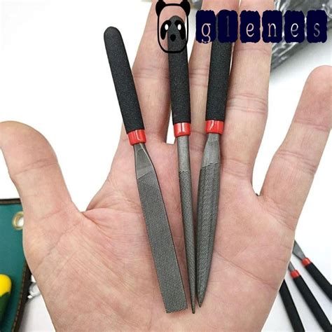 Glenes Small Steel Files Hand Tool Carpentry Tools Flat File Set