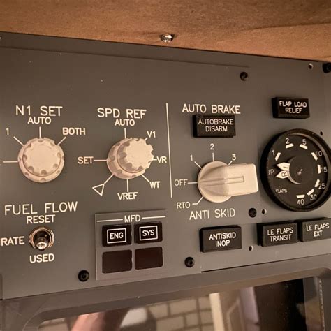 Mip Engine Display Control Panel Design Files Under Construction Building A B737 Flight