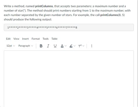 Solved Write A Method Named Printcolumns That Accepts Two