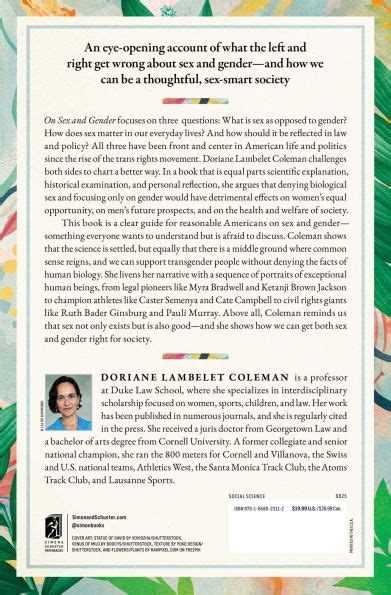 On Sex And Gender A Commonsense Approach By Doriane Lambelet Coleman