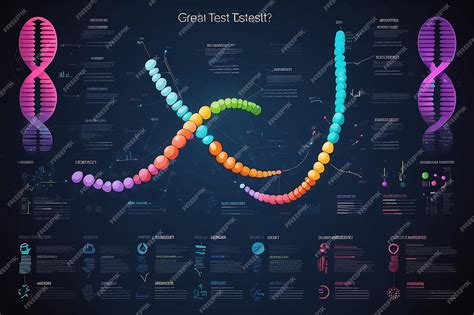 Premium Photo Dna Test Infographic Genome Sequence Map Chromosome