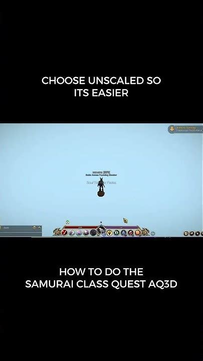 How To Do Samurai Class Quest Aq3d Youtube