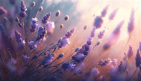 Purple Lavender Floral Background Lavender Flowers Plant Background