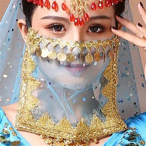 💰kjøp Women Sequins Indian Dance Performance Accessories Rhinestone