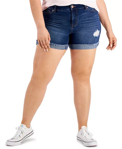 Keep Cool In Plus Size Denim Shorts Hello Taee