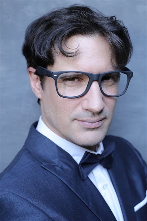Elegant Man Wearing Suit Bowtie And Eyeglasses Stock Image Image Of Elegant Lifestyle 277039363