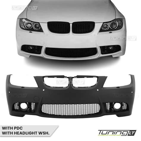 For Bmw E90 E91 M3 Style Front Bumper With Pdc With Washers