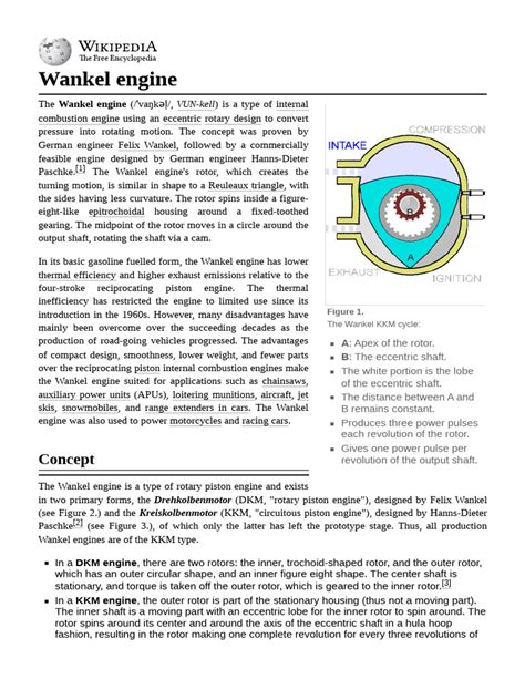 Wankelengine Pdf Internal Combustion Engine Energy Technology