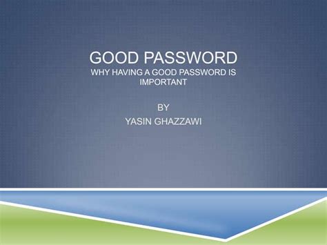 How To Create A Strong Passwordpdf