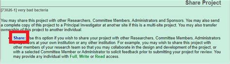 Sharing Project Access Research Compliance