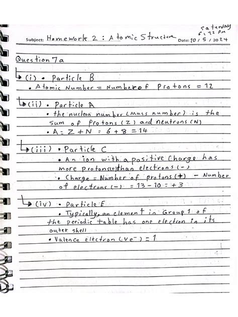 Homework Atomic Structure 2 Pdf