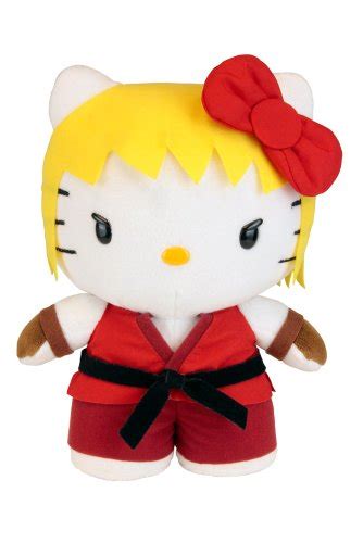 Toynami Street Fighter X Sanrio Ken Hello Kitty Plush Large 10 Gtin Ean Upc 819872012017