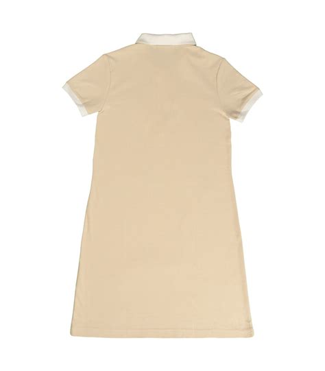Buy Ladies Contrast Collar Short Sleeve Polo Dress Crocodile