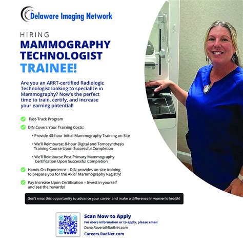 Delaware 🚀 Boost Your Career With Mammography Training 🚀 Are You An Arrt Certified Radiologic