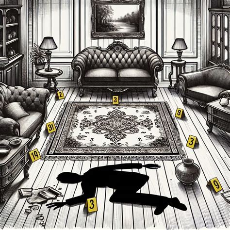 Crime Scene Floor Sketch Pencil Drawing Analysis Ai Art Generator